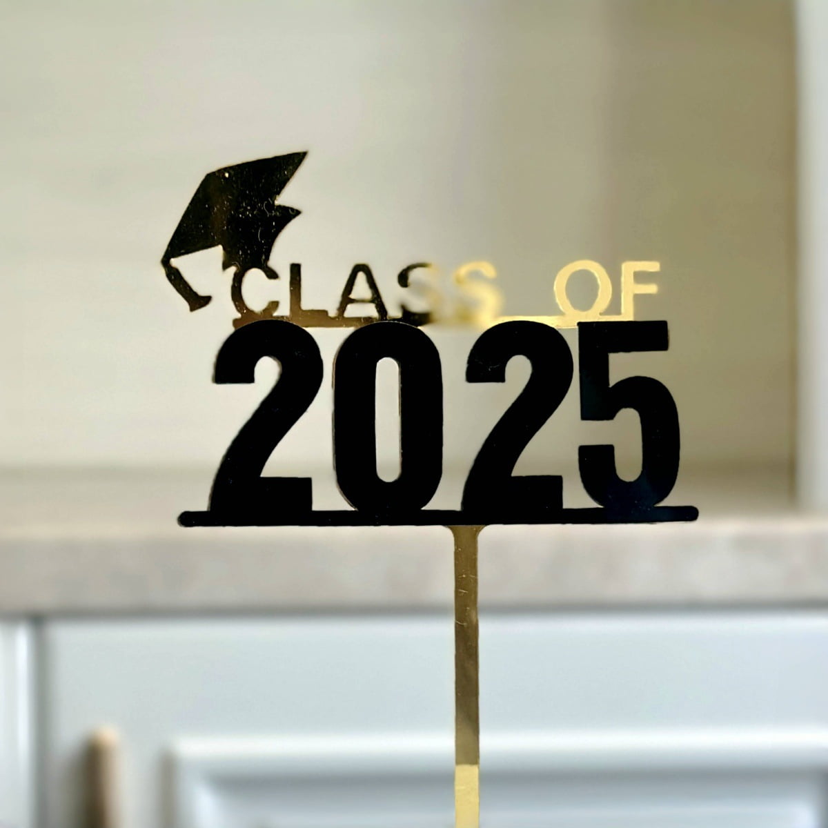 FRCOLOR 10pcs Exquisite 2025 Graduation Season Cake Topper Acrylic Cake ...
