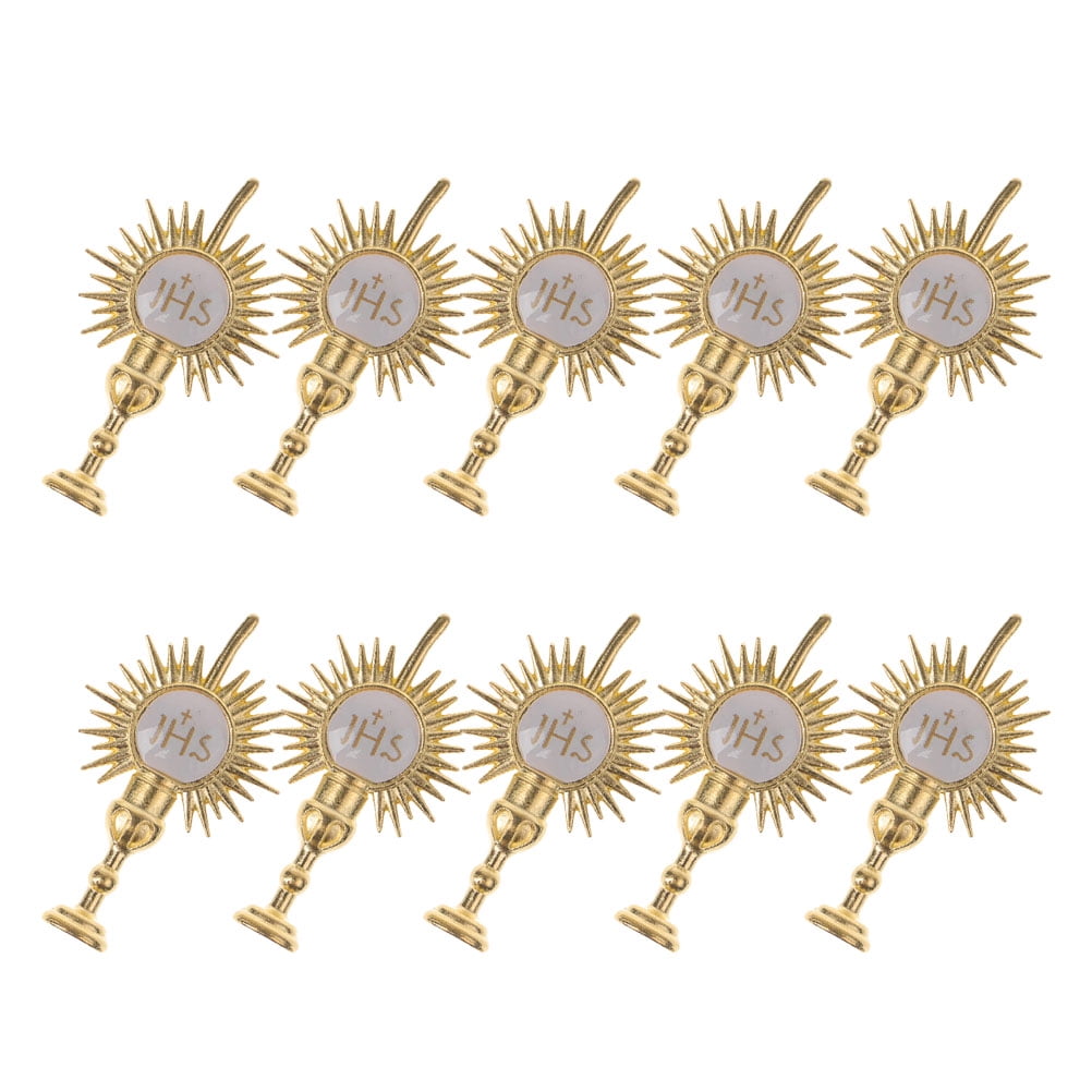 FRCOLOR 10pcs First Communion Cake Topper Baptism Cake Toppers Cupcake ...