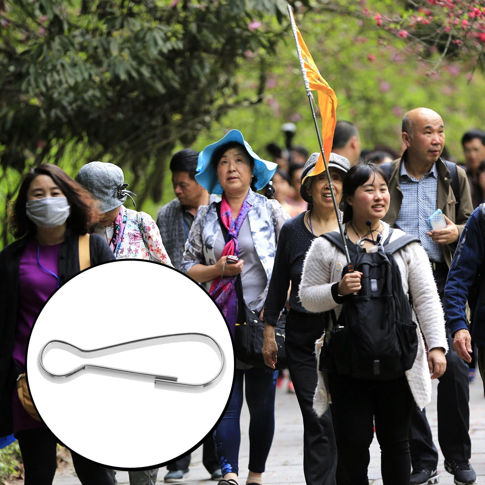 FRCOLOR 10pcs Flag Fasteners for Flagpole Metal Flagpole Clips Flag ...