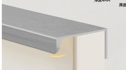 FRCOLOR 10pcs Flat Cabinet Handles Kitchen Cabinet Edge Finger Handles ...