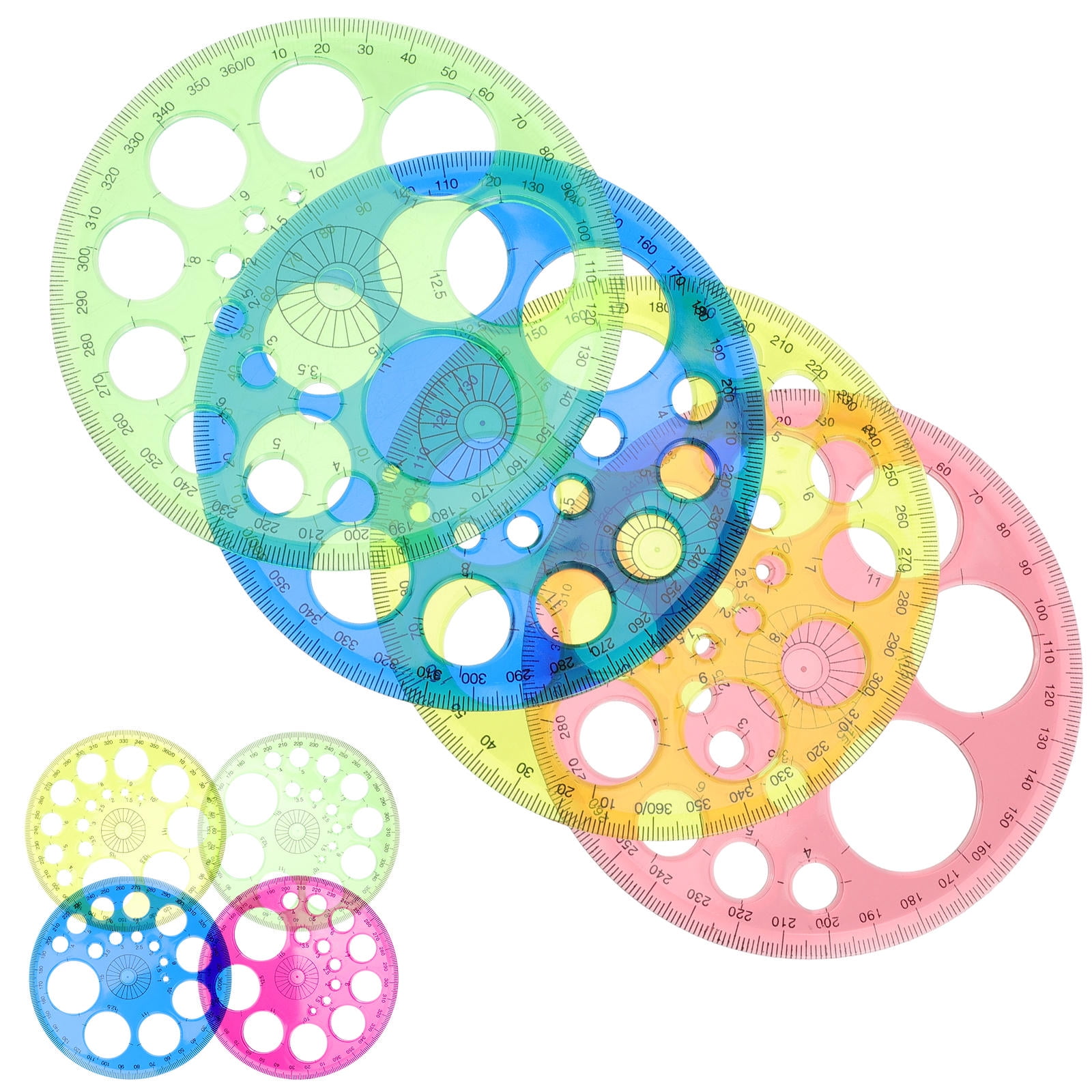 FRCOLOR 10pcs Geometry Protractor 360 Degree Protractor Practical ...