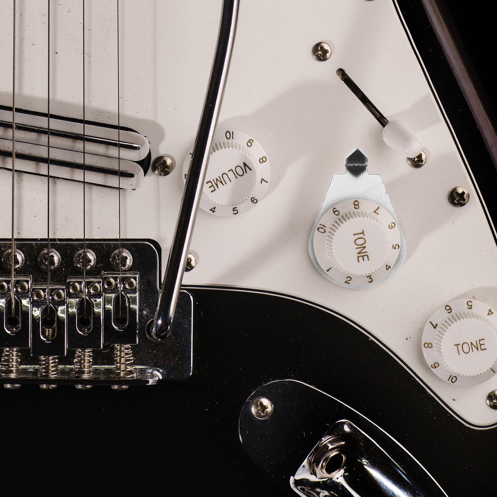 FRCOLOR 10pcs Guitar Knob Position Markers Metal Tone Indicator Plate ...