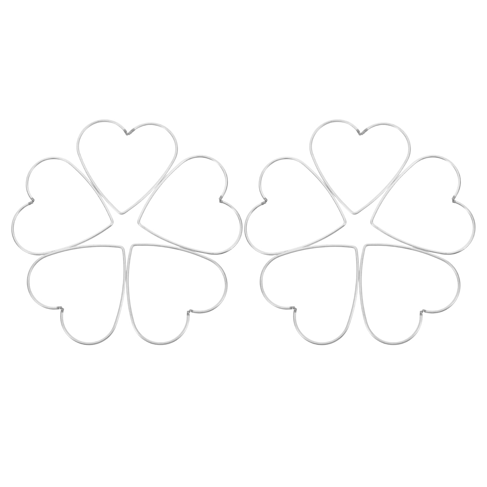 FRCOLOR 10pcs Heart Shaped Metal Craft Hoops for Dreamcatcher Iron ...