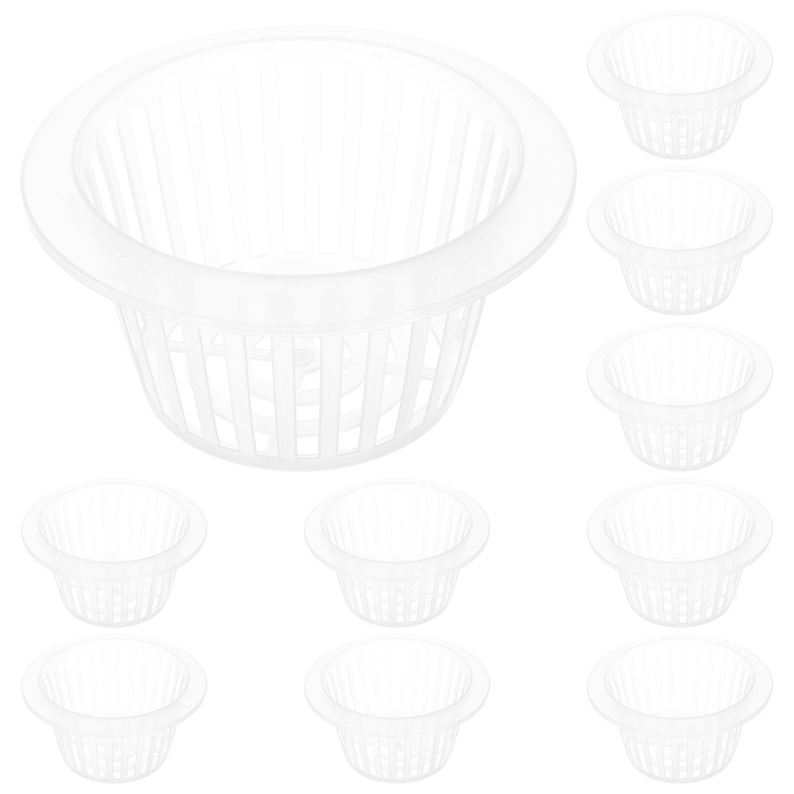 FRCOLOR 10pcs Hydroponic Plant Basket Plant Nursery Mesh Pots Garden ...