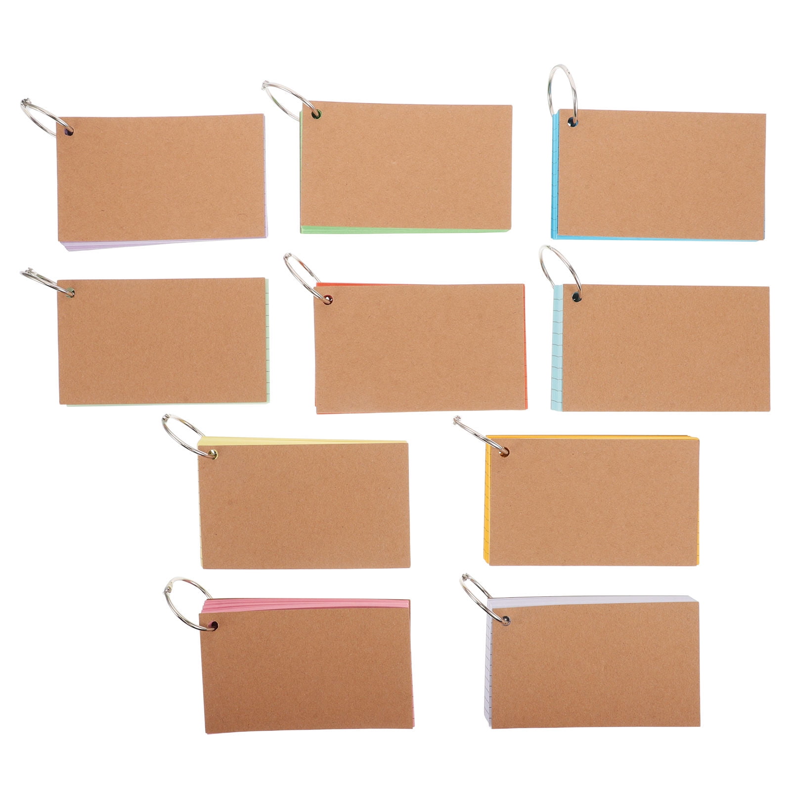 FRCOLOR 10pcs Index Cards Vocabulary Flashcards Double-Sided Lined ...