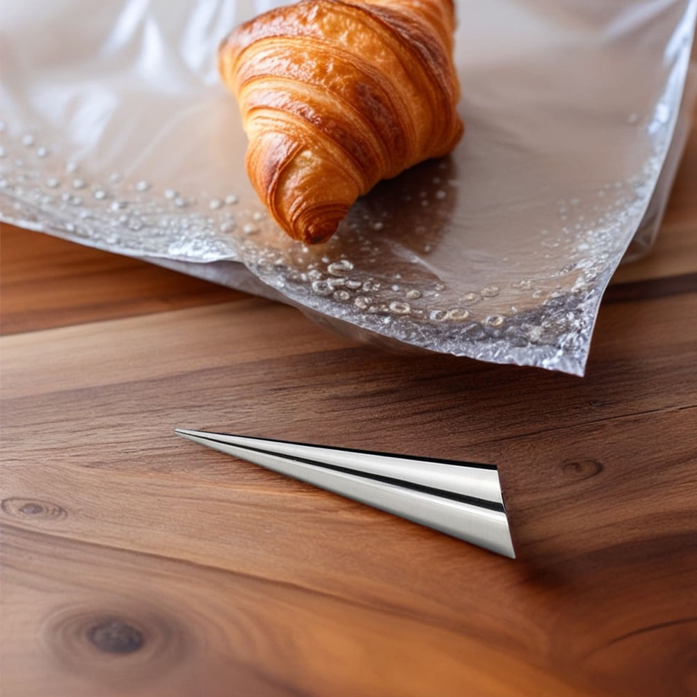 FRCOLOR 10pcs Large Conical Cream Horn Molds Stainless Steel Pastry ...