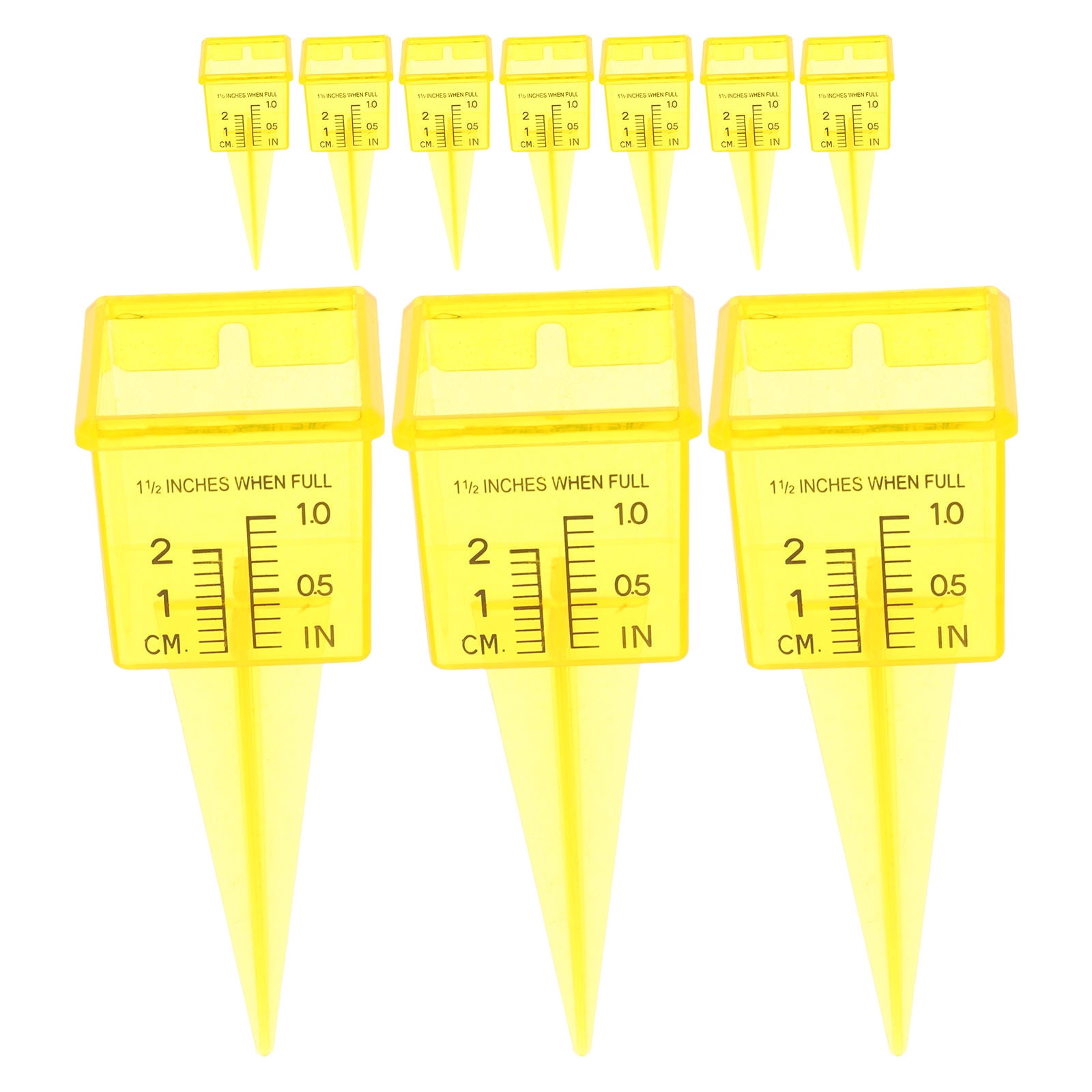 FRCOLOR 10pcs Lawn Sprinkler Rain Gauge Rainfall Level Measuring Device ...