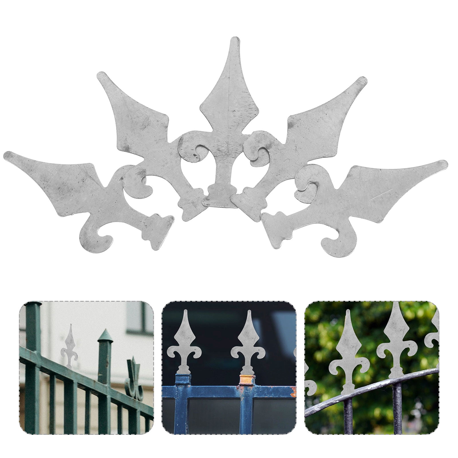 FRCOLOR 10pcs Metal Post Finials Metal Fence Toppers Finial Post Tops ...