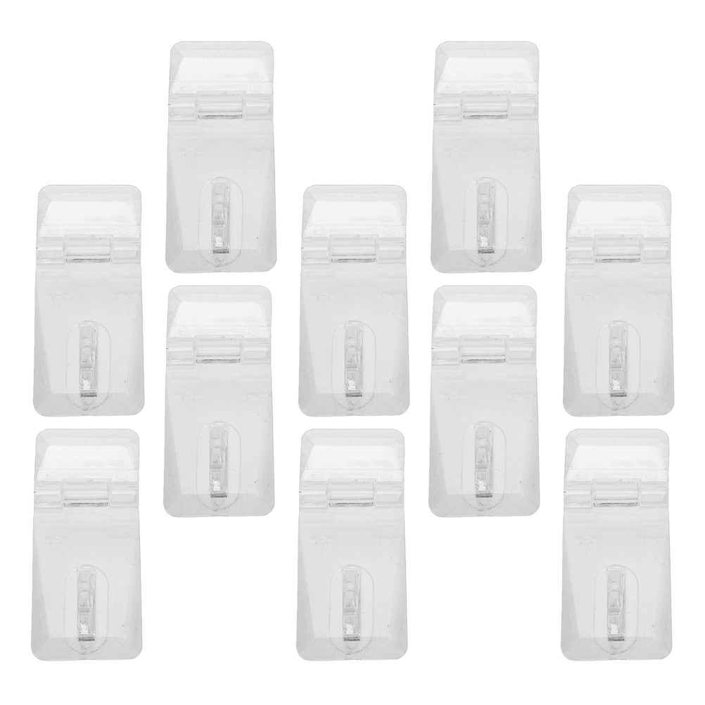 FRCOLOR 10pcs Mini Hinge Hasp Clear Acrylic Hasp Buckle Transparent Box ...