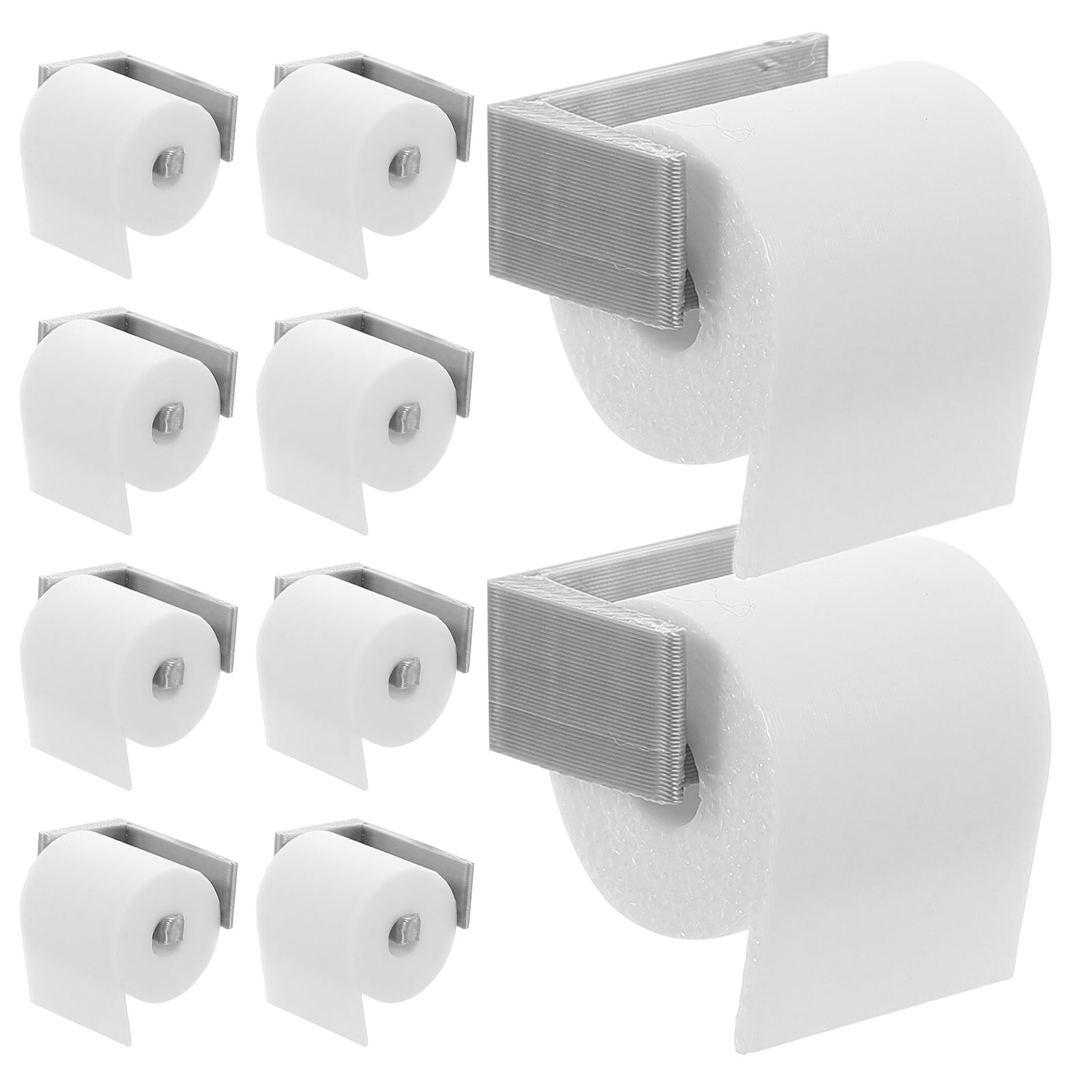 FRCOLOR Realistic Miniature Toilet Paper Roll Set with Holder for ...