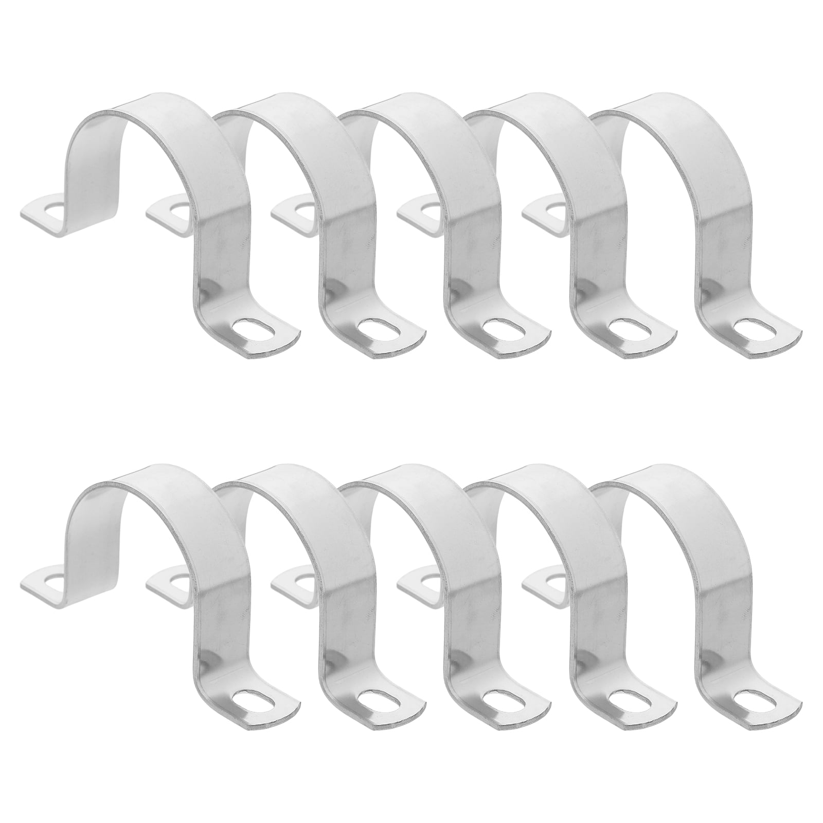 FRCOLOR 10pcs Multi-Functional Stainless Steel Pipe Clamps Hose Clips ...