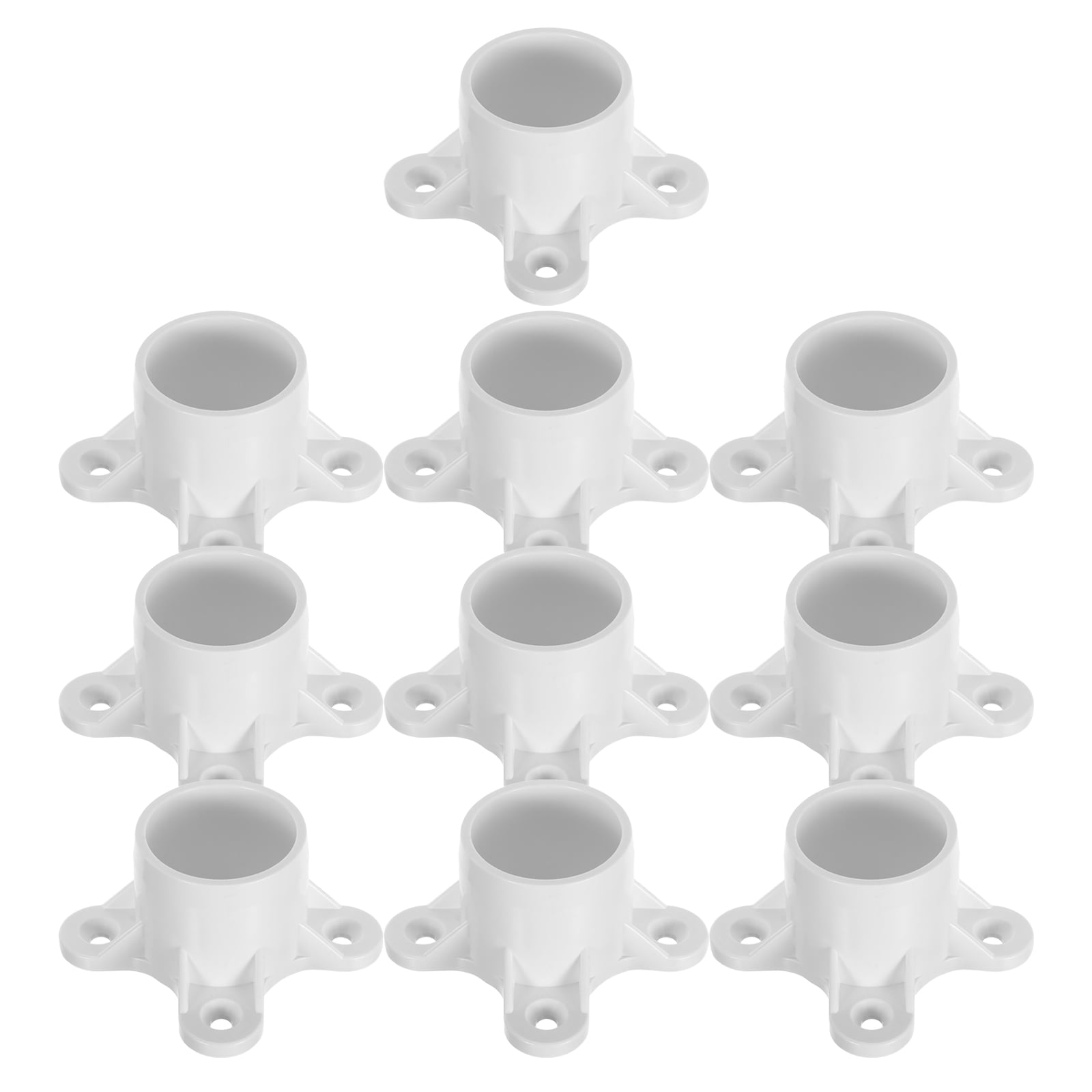 FRCOLOR 10pcs PVC Pipe Flange Table Leg Screw Caps Easy Installation 1 ...