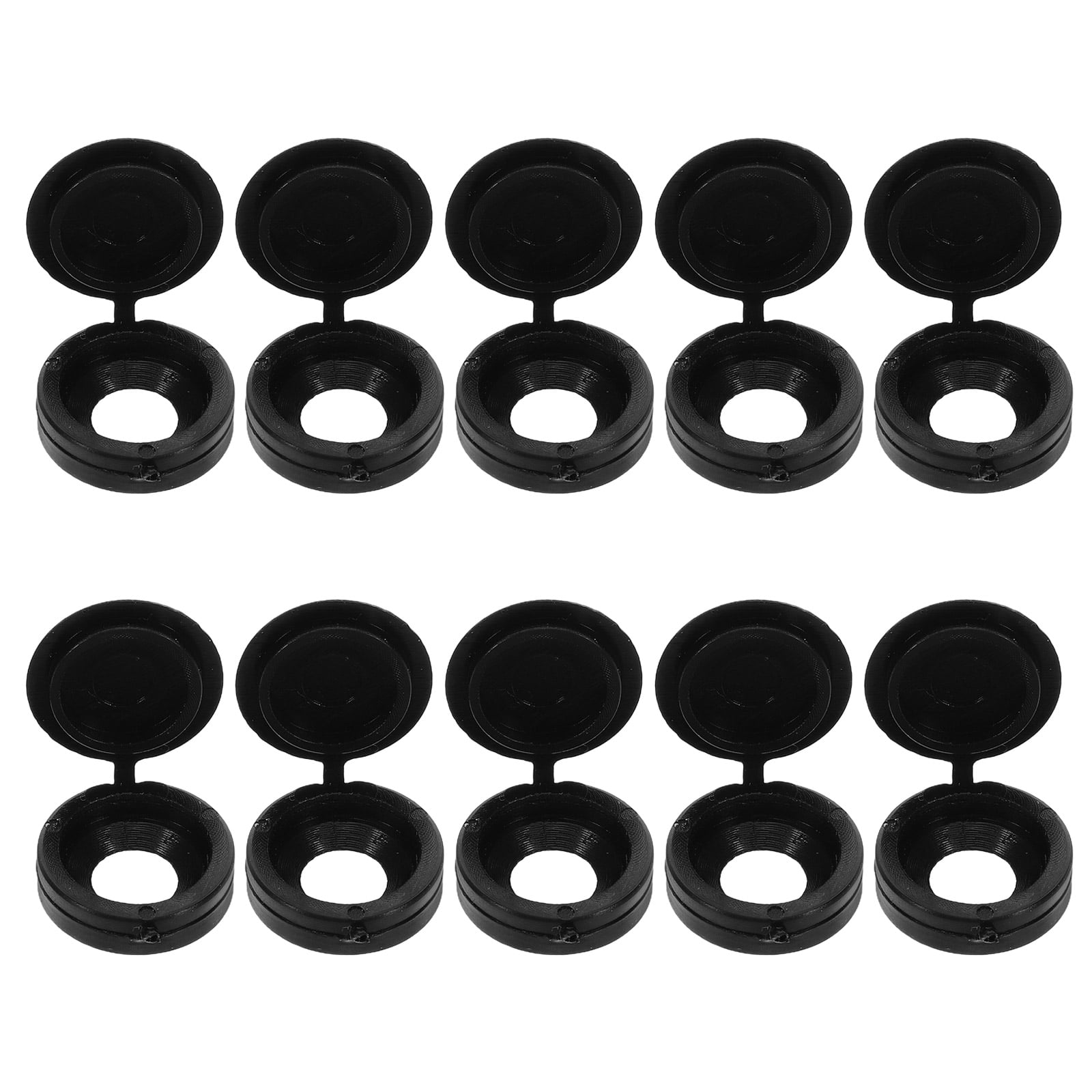 FRCOLOR 10pcs Plastic Screw Cap Covers for Cars Hinged Screw Head ...