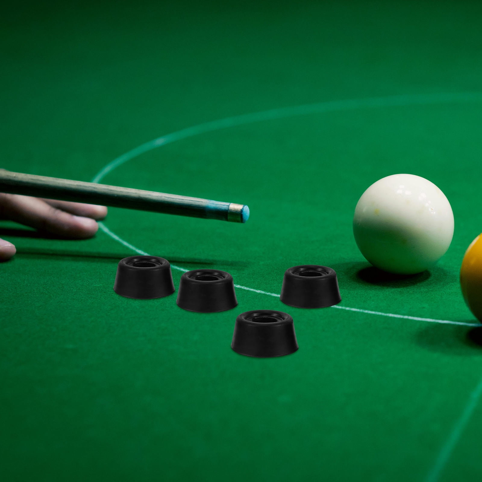 FRCOLOR 10pcs Pool Cues Rubber Protectors for Billiard Cue Bottom Tail ...