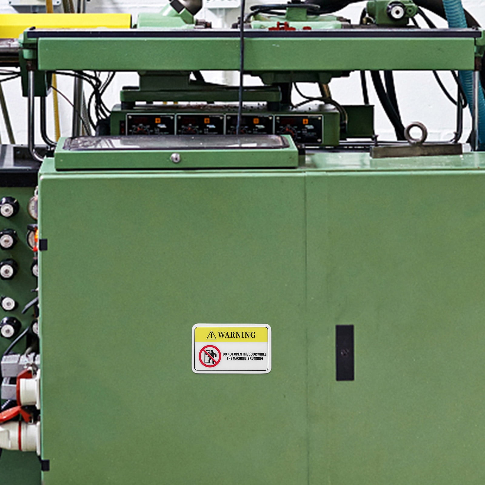 FRCOLOR 10pcs Pvc Machine Safety Stickers Do Not Open The Door While ...