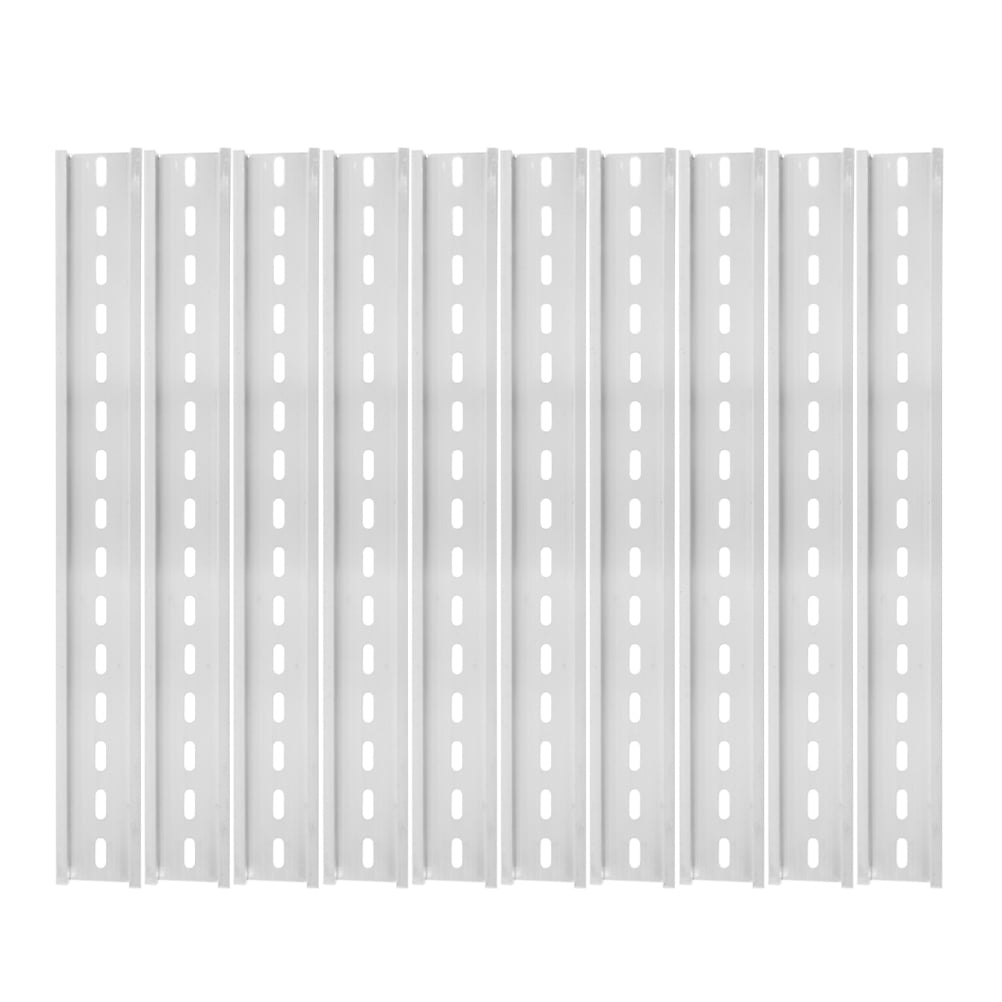 FRCOLOR 10pcs Slotted Din Rails Replacements Din Rail Aluminum Aluminum ...