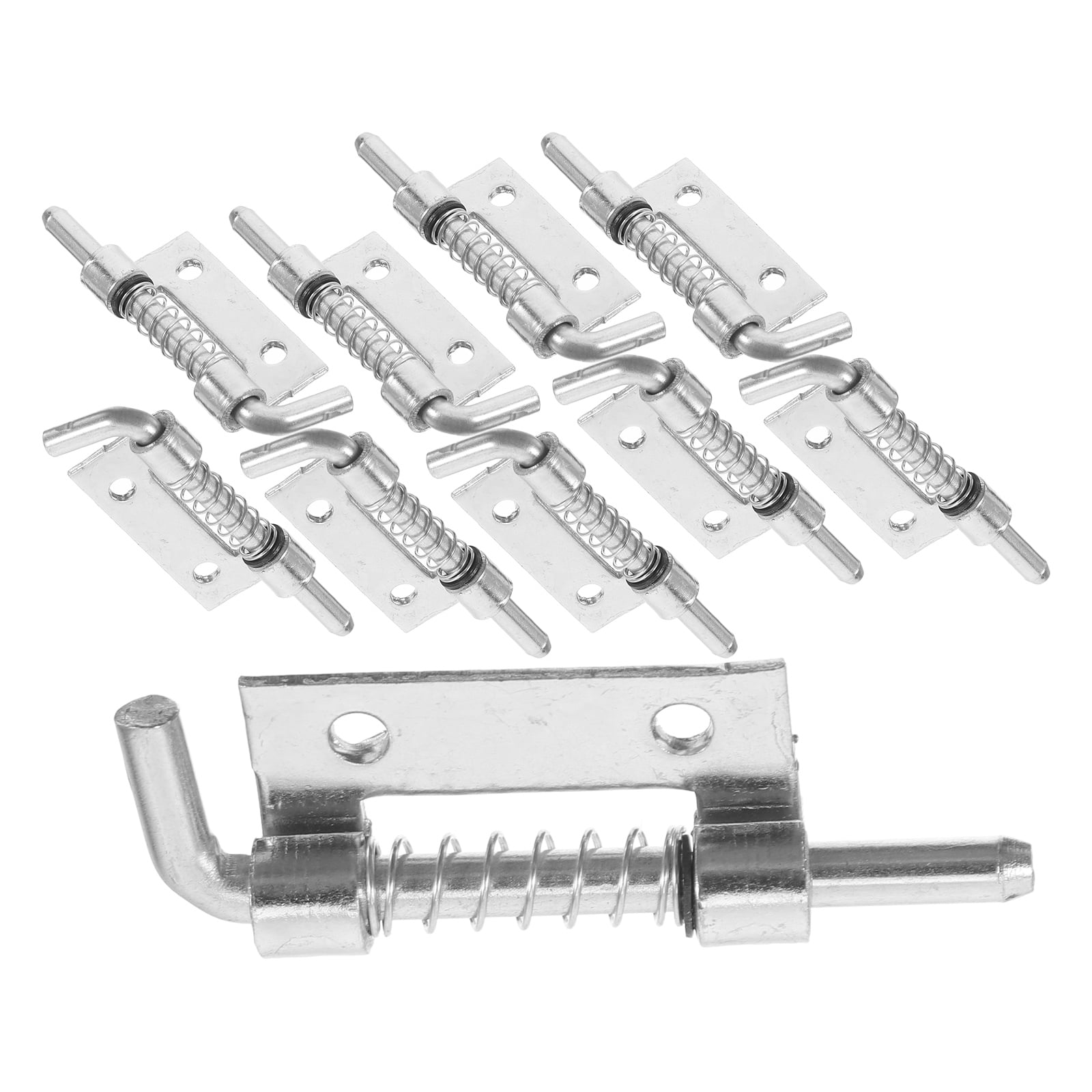 FRCOLOR 10pcs Spring Loaded Latch Barrel Bolt Latch Gate Spring Loaded ...