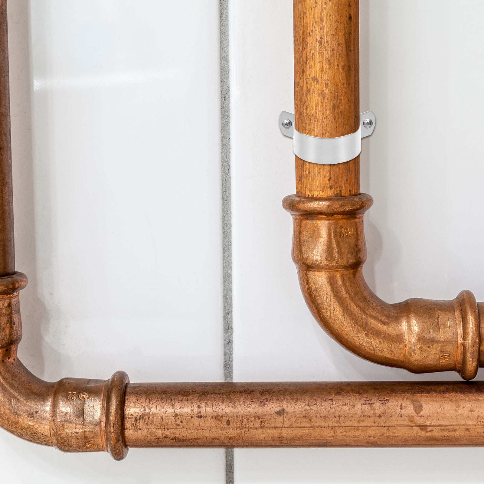 FRCOLOR 10pcs Stainless Steel U Brackets with 2 Holes Pipes Straps ...