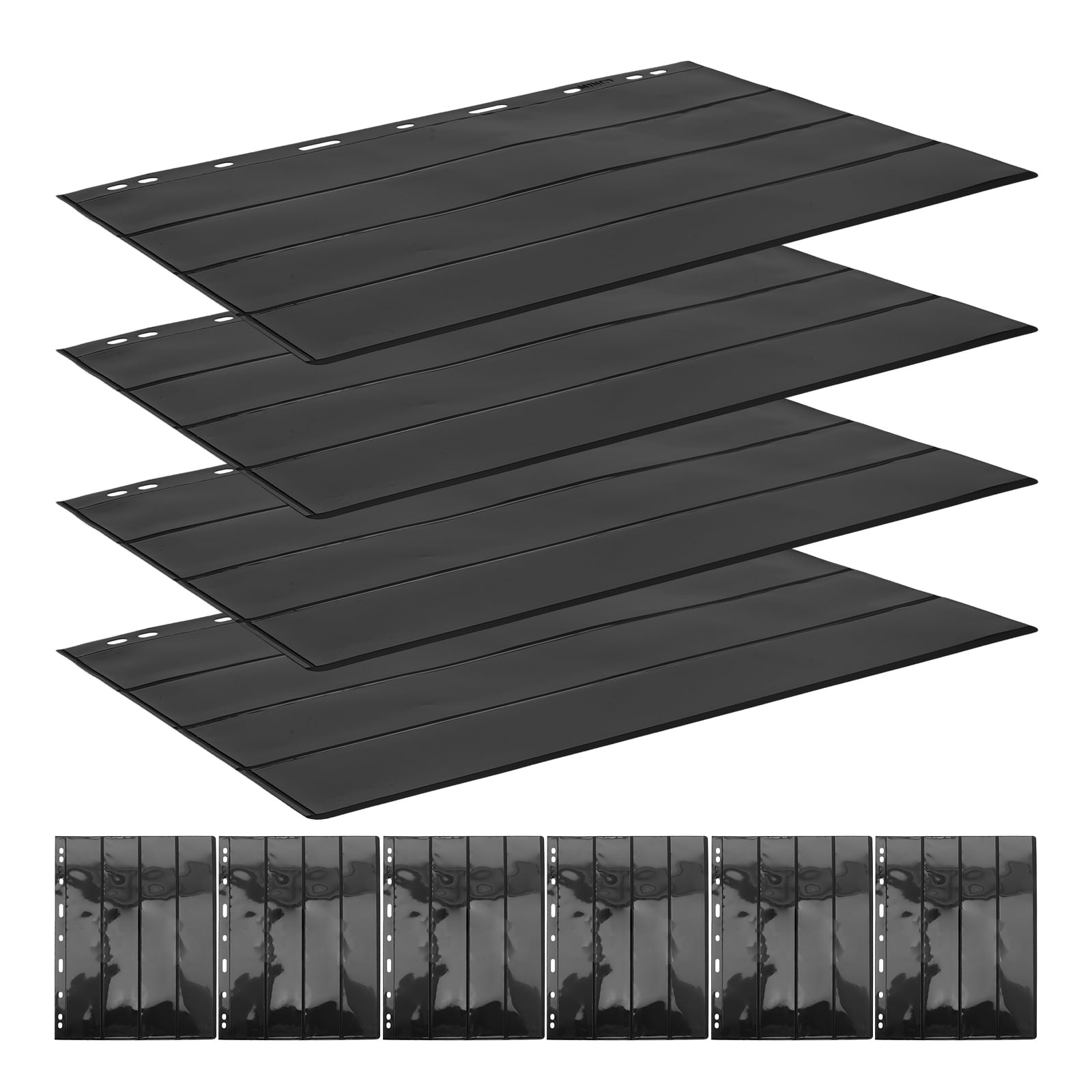 FRCOLOR 10 Sheets Stamp Pages for Album Binder Pockets 9 Hole Standard ...