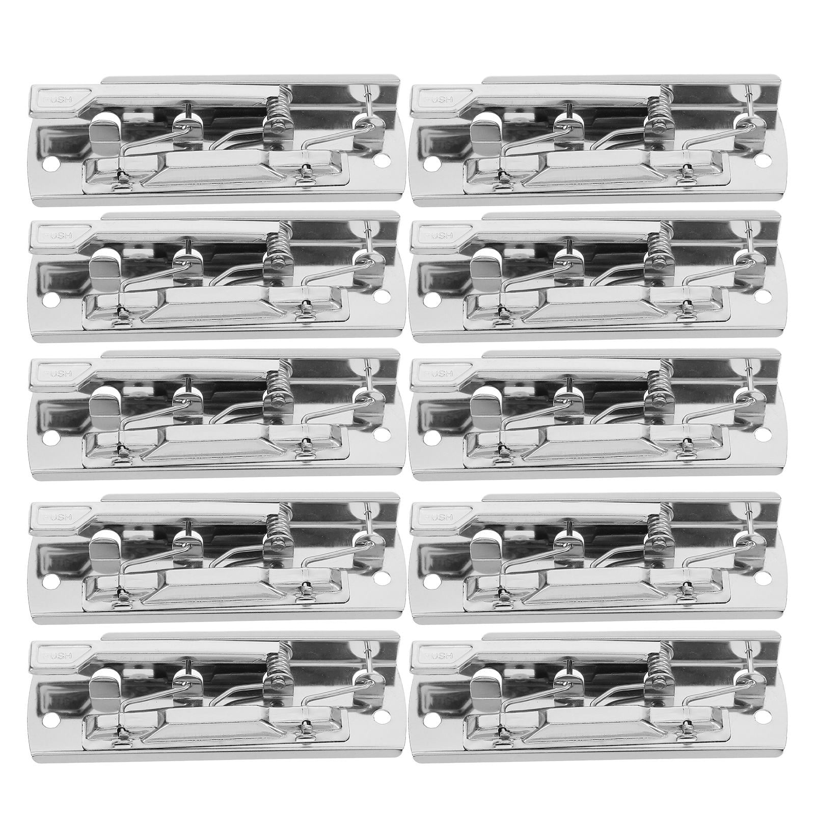 FRCOLOR 10pcs Strong Grip Metal Clipboard Binder Clips Spring-Loaded ...