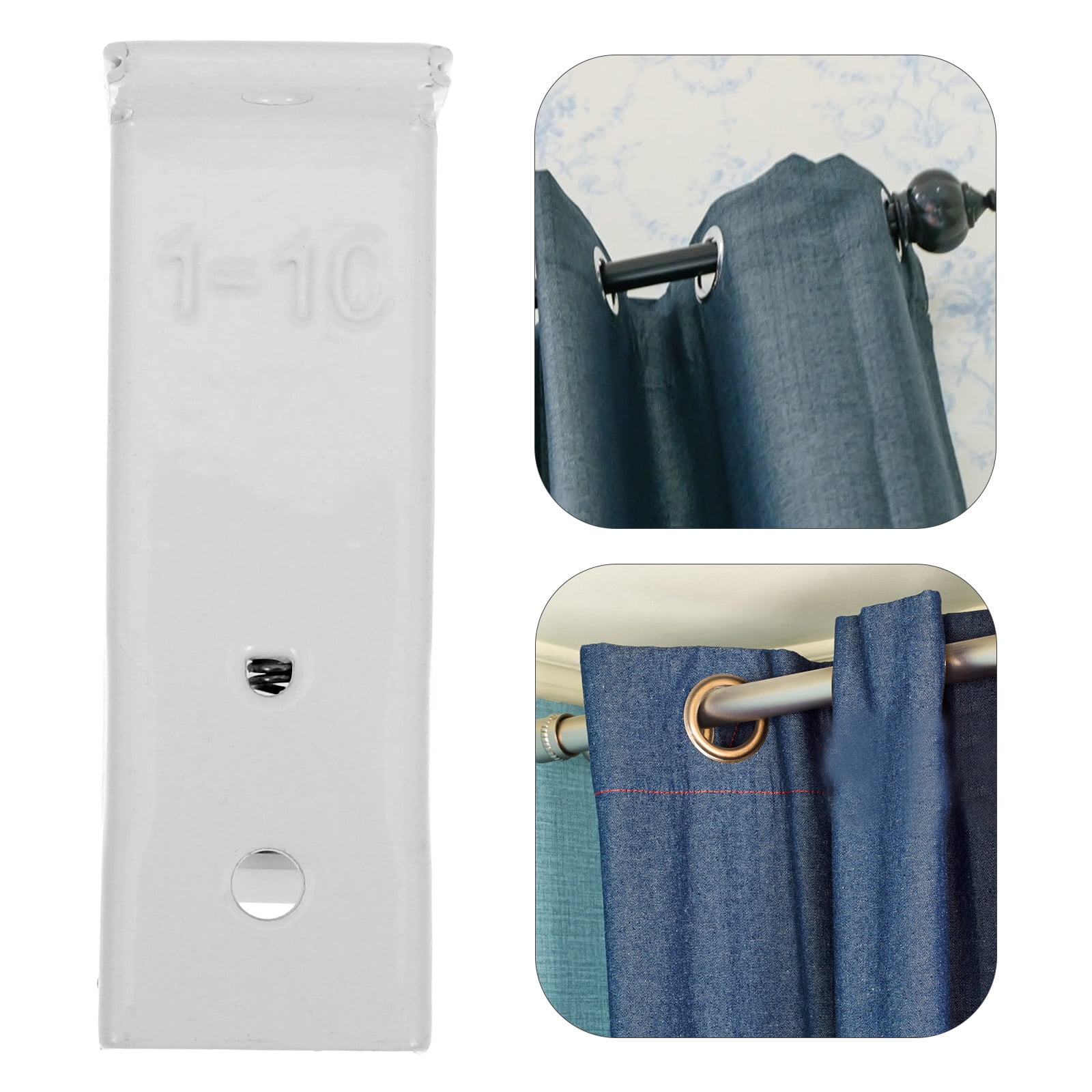 FRCOLOR 10pcs Wall Mount Curtain Track Brackets Ceiling Mounted Curtain ...