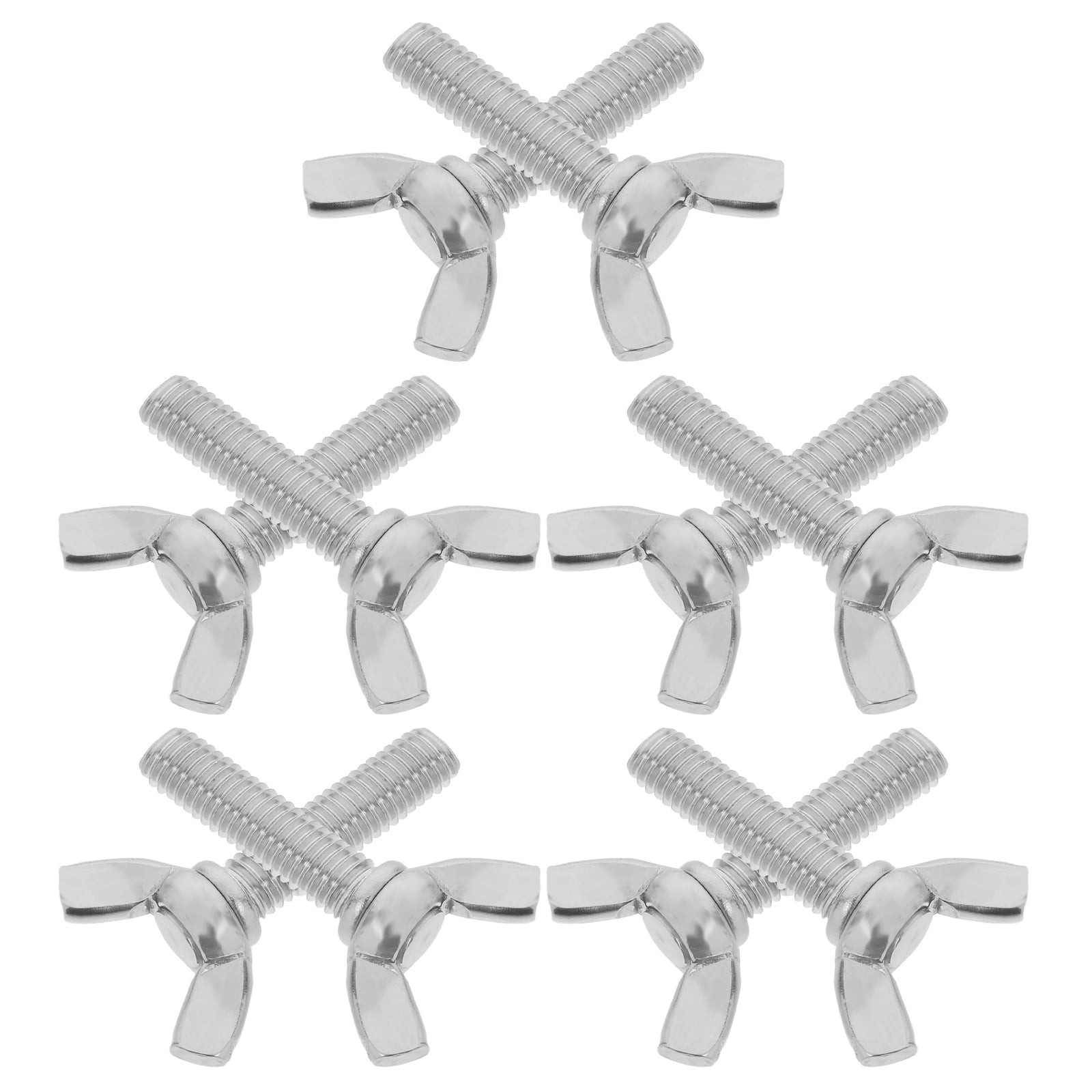 FRCOLOR 10pcs Wing Bolts Stainless Steel Thumb Screws M8x30 Butterfly ...