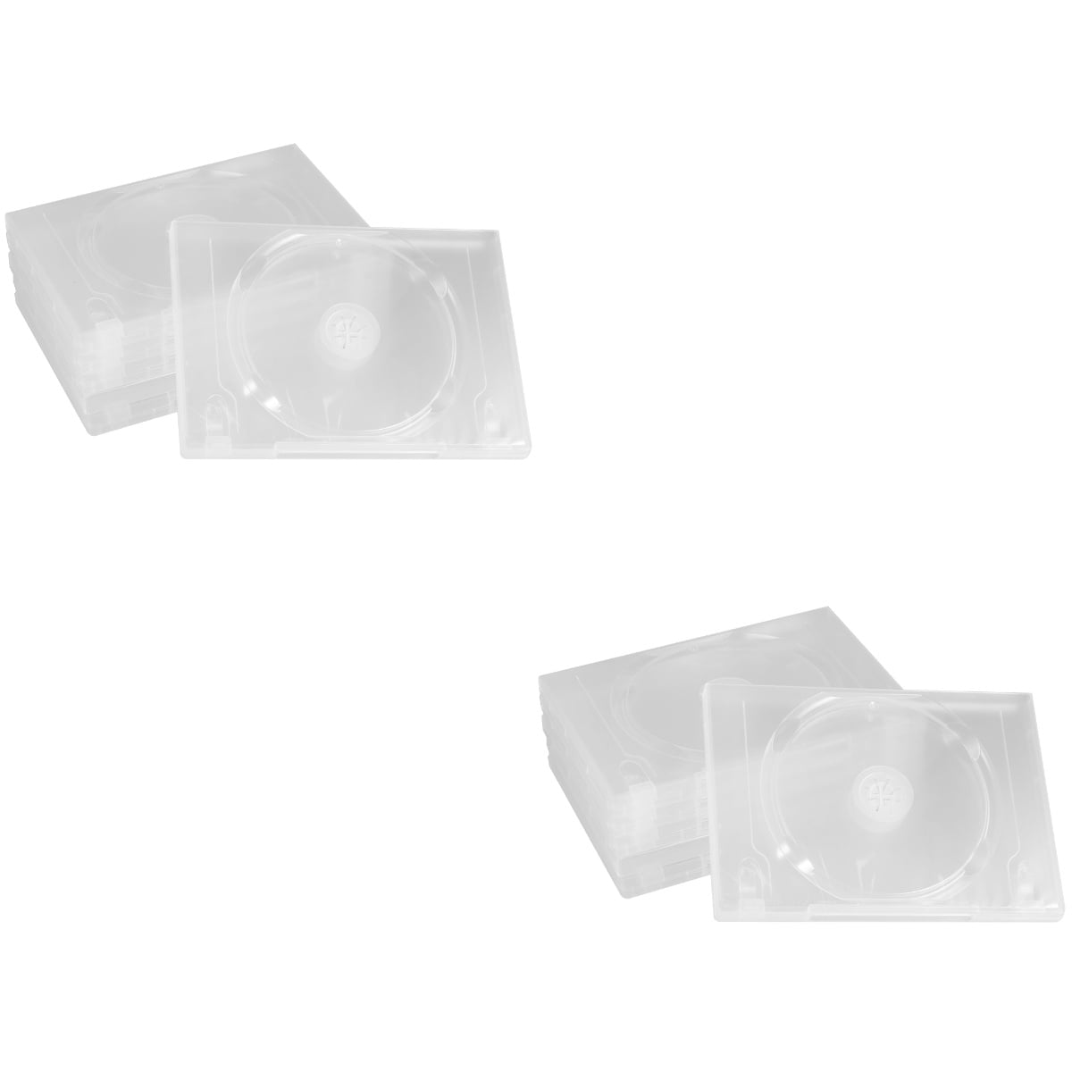 FRCOLOR 12 PCS CD Storage Box Transparent DVD Case CD Package Portable ...