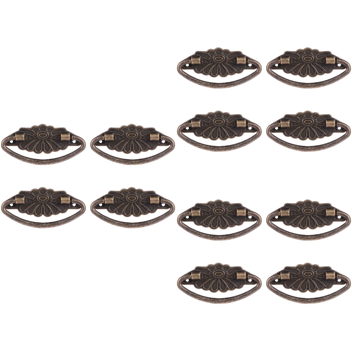 FRCOLOR 12 PCS Drawer Vintage Drawer Pull Cabinet Dresser Drawer Pull ...