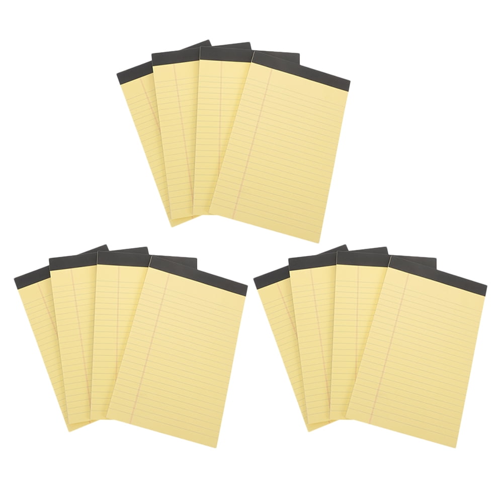 FRCOLOR 12 Pads Lined Paper College Ruled Legal Yellow Writing Notepads ...