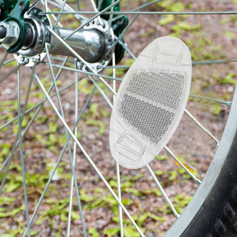 FRCOLOR 12 Pcs Bike Reflectors Kit Warning Reflective Signs Transparent ...