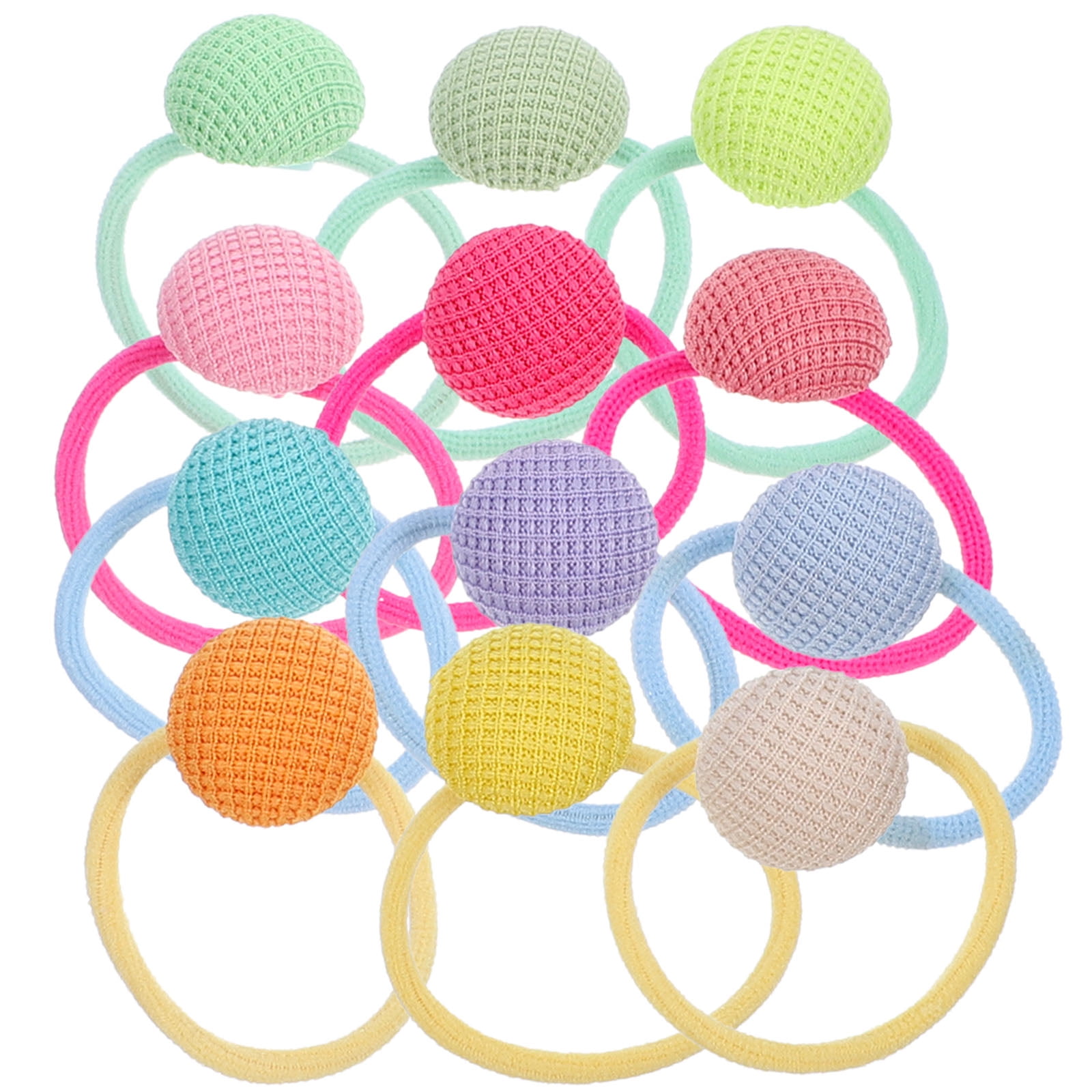 FRCOLOR 12 Pcs Candy Hair Circle Party Costume Ties Woman Miss ...