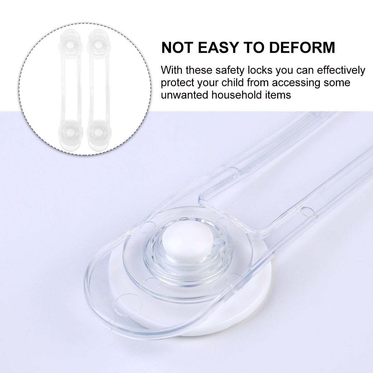 FRCOLOR 12 Pcs Drawer Latch Child Safety Lock Drawer Lock Baby 17.00X3 ...