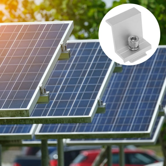 FRCOLOR 12 Pcs Earth Clamp Solar Panel Earthing Clip Photovoltaic ...