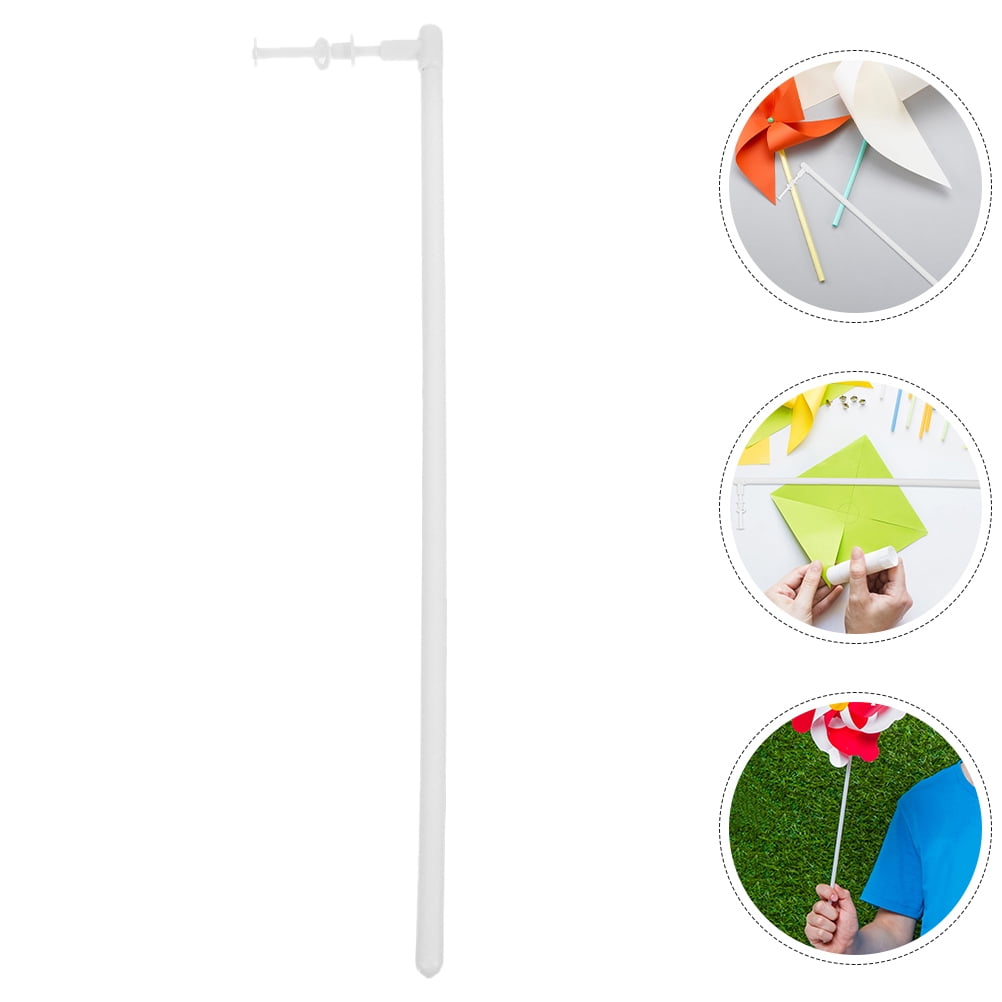 FRCOLOR 12 Pcs Garden Windmill Replacement Parts Spinner Pole White ...