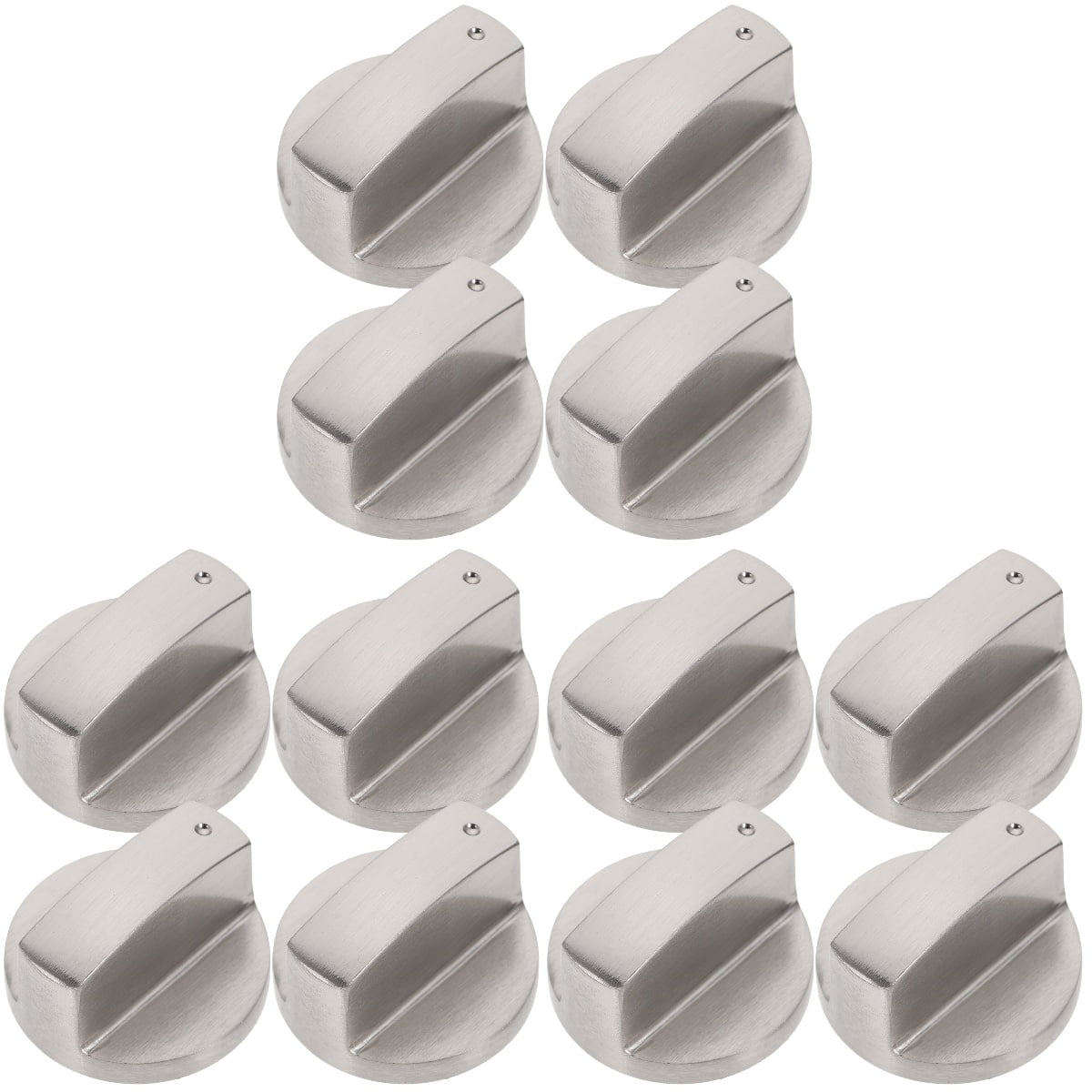FRCOLOR 12 Pcs Gas Stove Metal Knobs Rotary Gas Range Control Knobs ...
