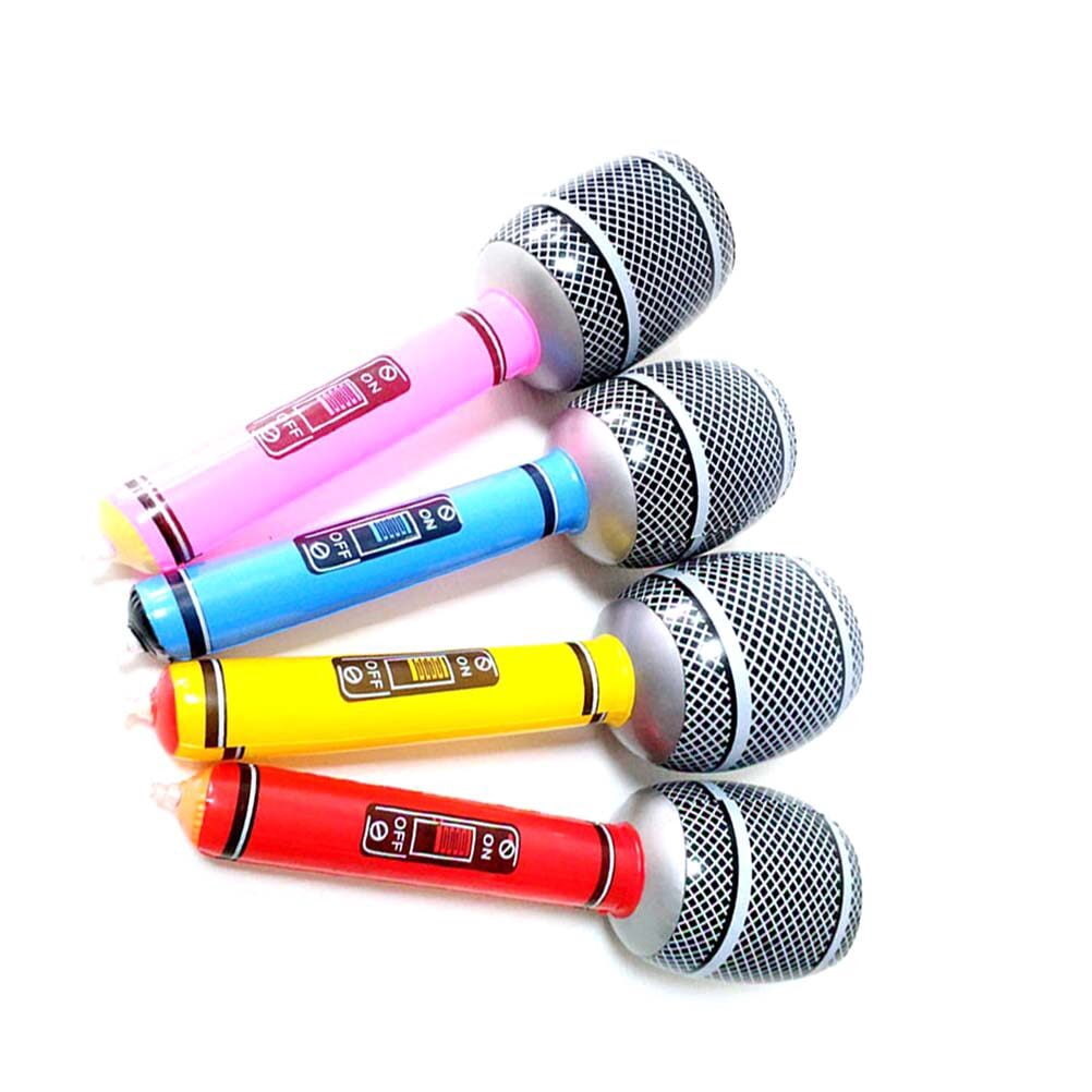 FRCOLOR 12 Pcs Inflatable Microphone Club Float Pool Party Decorations ...