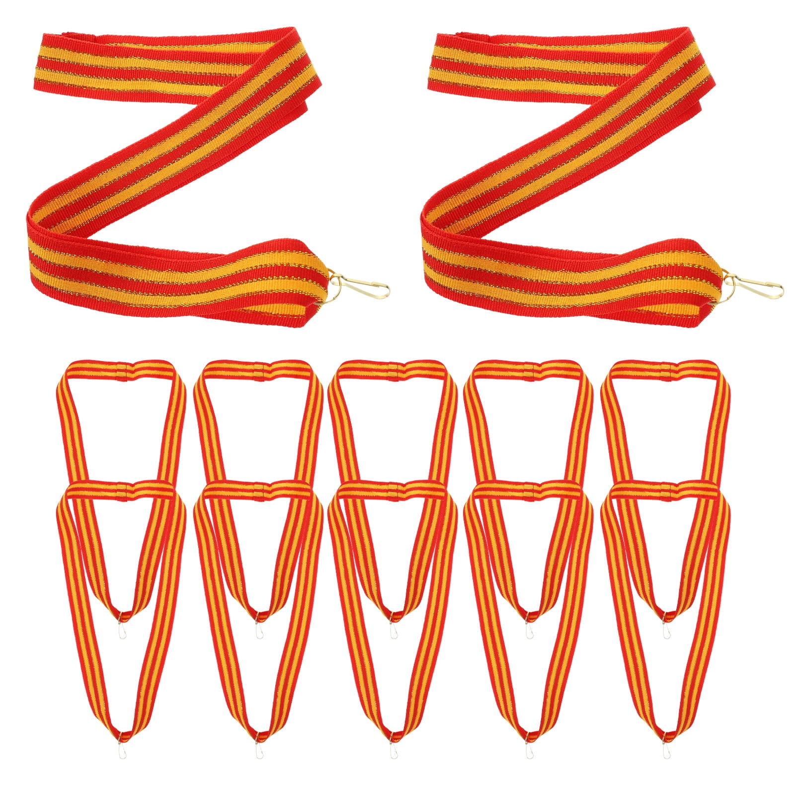 FRCOLOR 12 Pcs Medal Lanyard Satin Triangular Ribbon Soccer Medals Tie ...