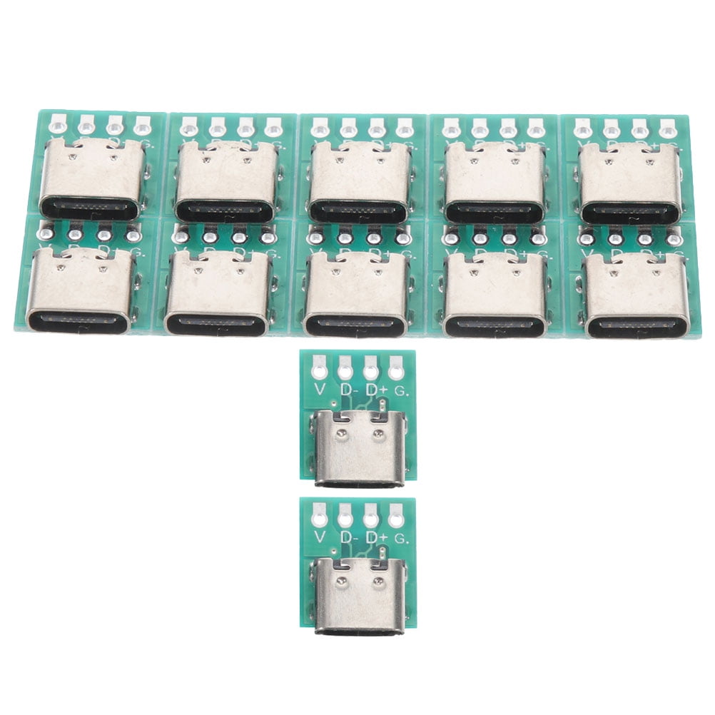 FRCOLOR 12 Pcs PCB Board Support Module USB Type-C Converter Connector ...
