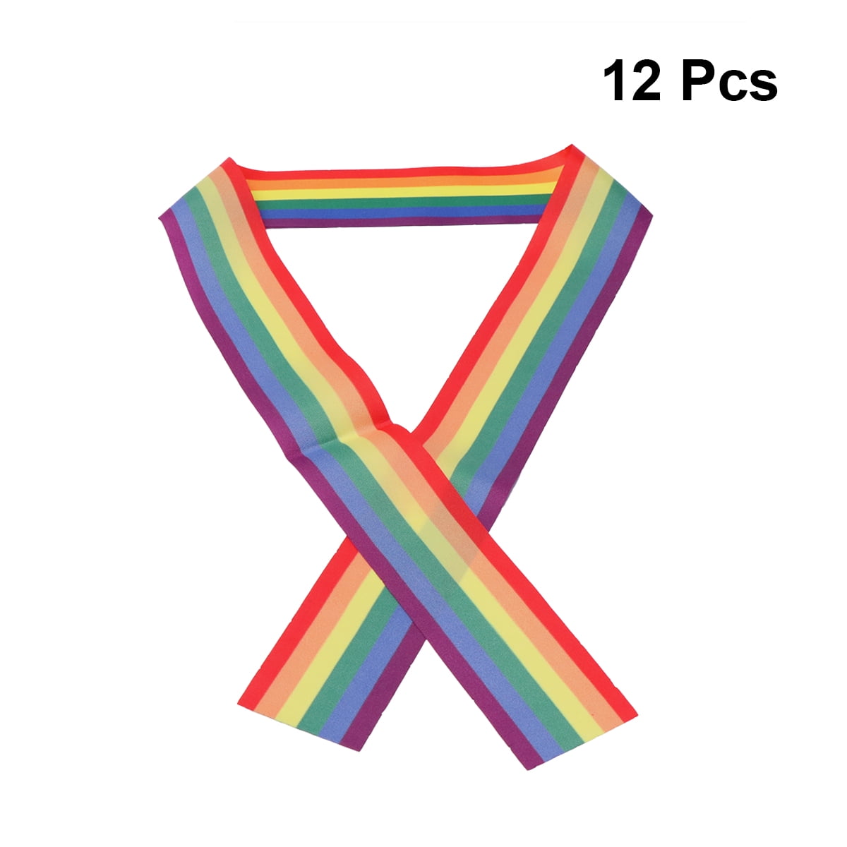 FRCOLOR 12 Pcs Rainbow Flag Headband Lgbt Lesbian Pride Outdoor ...