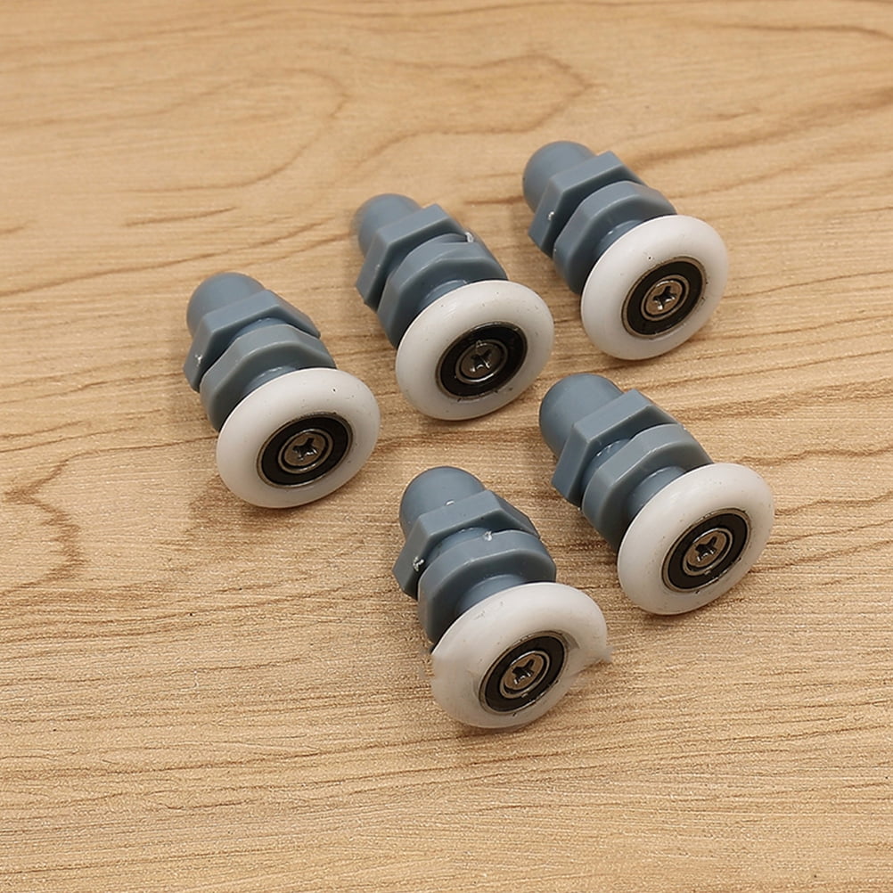 FRCOLOR 12 Pcs Sliding Roller Bathroom Door Pulley Hardware Rollers ...