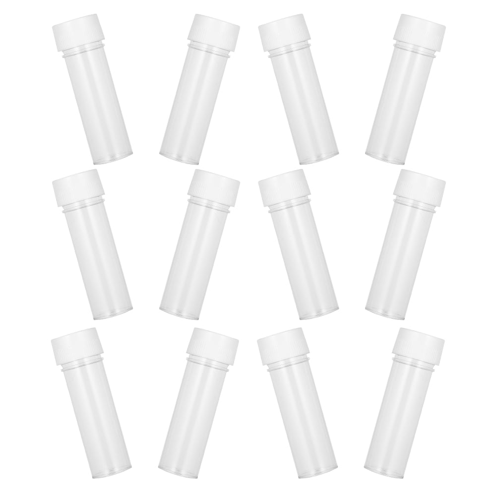 FRCOLOR 12 Pcs Small Plastic Containers with Screw Lids Laboratory ...