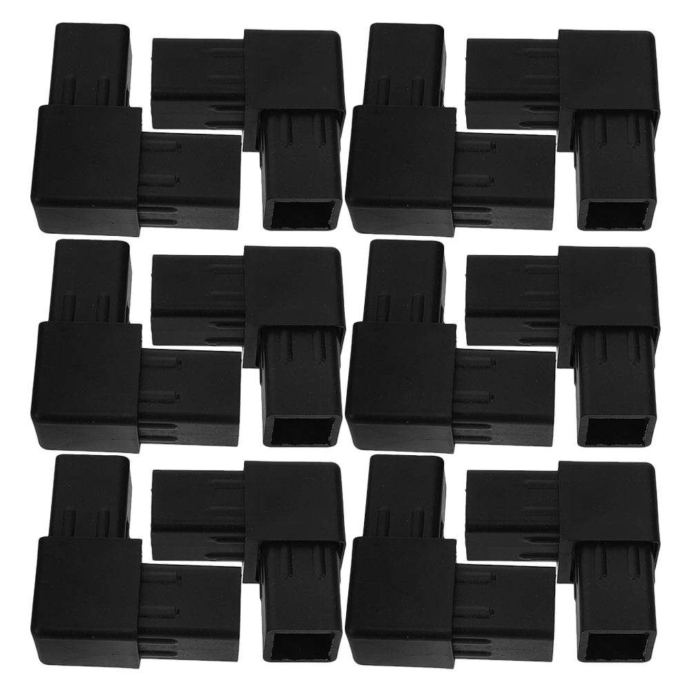 FRCOLOR 12 Pcs Square Tube Connector Streamer Waterproof Awning Pipe ...