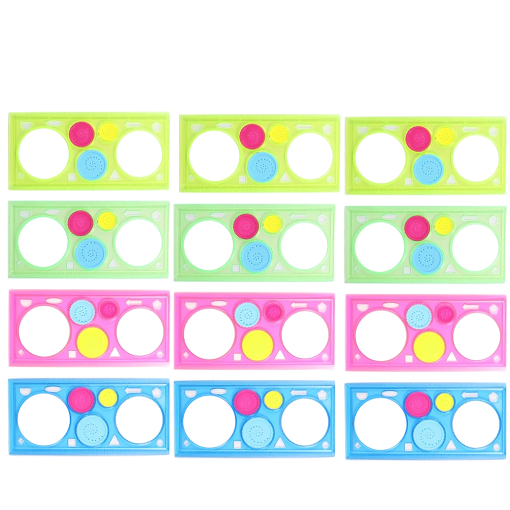 FRCOLOR 12 Pcs Stencils DIY Painting School Ruler Rulers for Kids Bulk ...