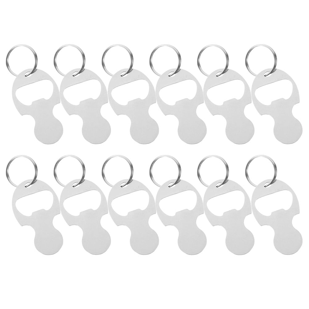 FRCOLOR 12 Pcs Trolley Token Keychain Bottle Opener Cart Supermarket ...