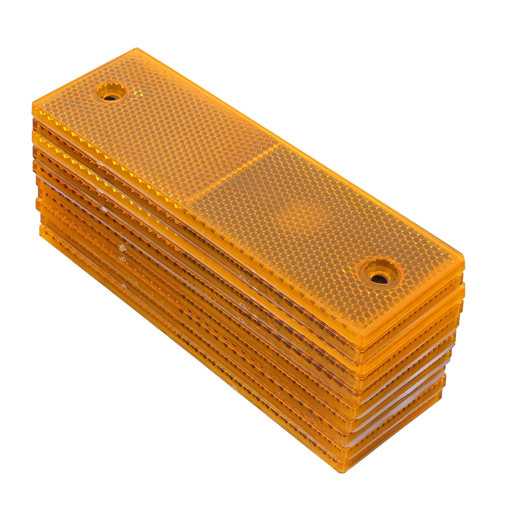 KAKOWELY Golf Cart Reflectors Abs Yellow 12Pcs 5.7X1.8X0.2In - Walmart.com