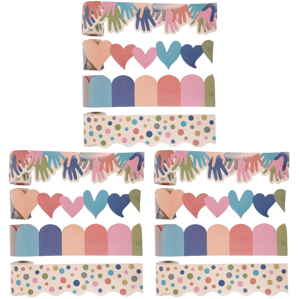 FRCOLOR 12 Rolls Adhesive Bulletin Board Trim Sticker Adorable ...