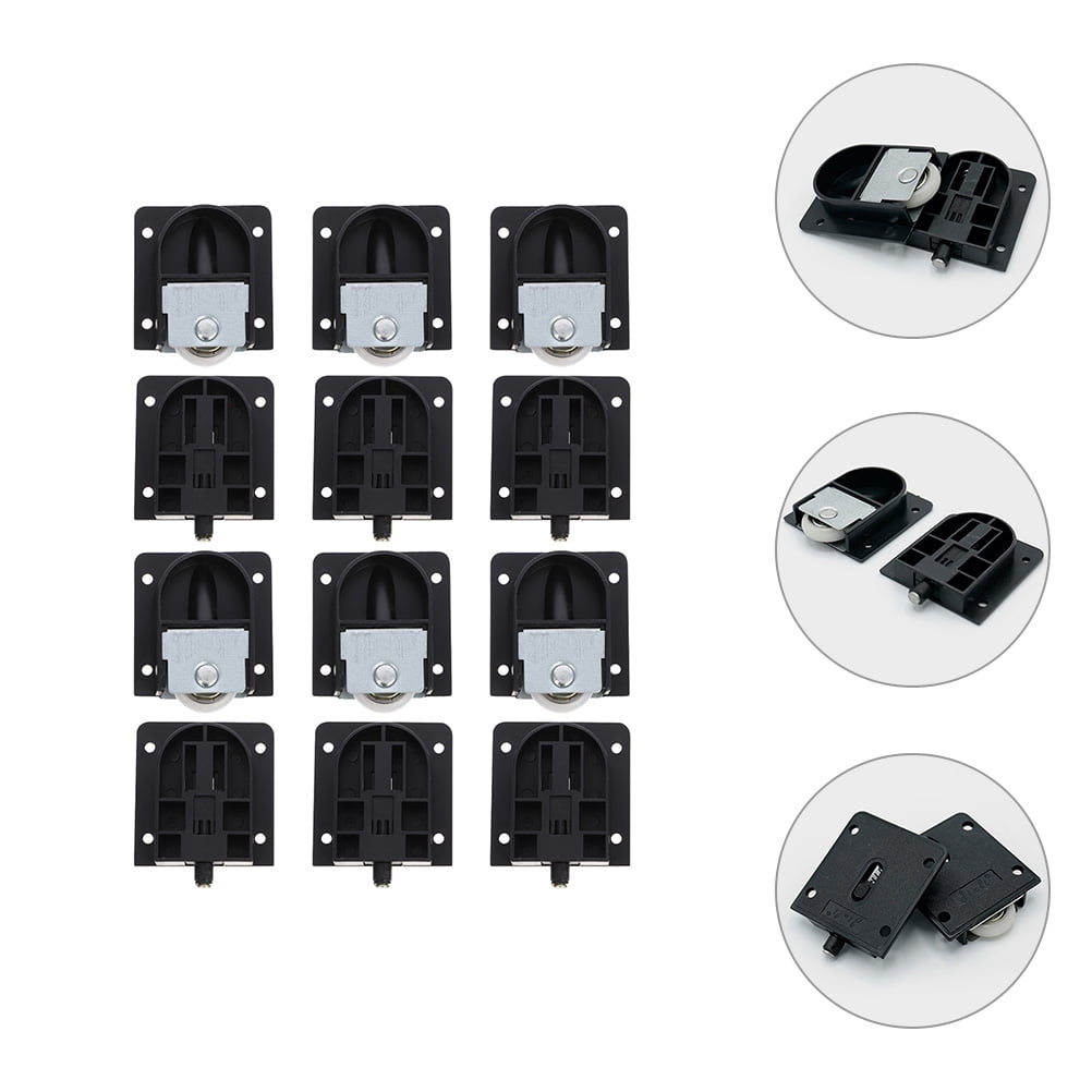 FRCOLOR 12 Sets Sliding Closet Door Pulley Heavy Duty Sliding Door ...