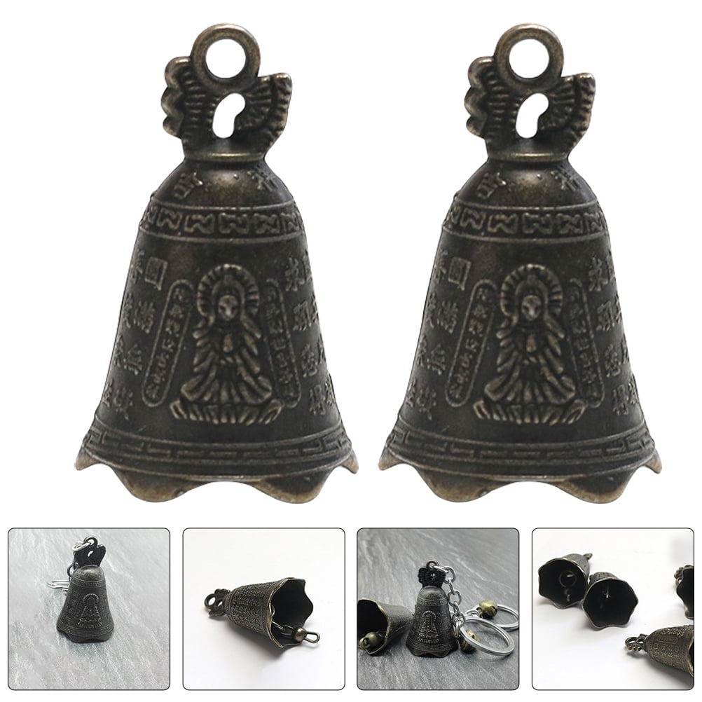LABSERRON 12Pcs Craft Bells Dark Brown Vintage Bells Decor for Garden ...