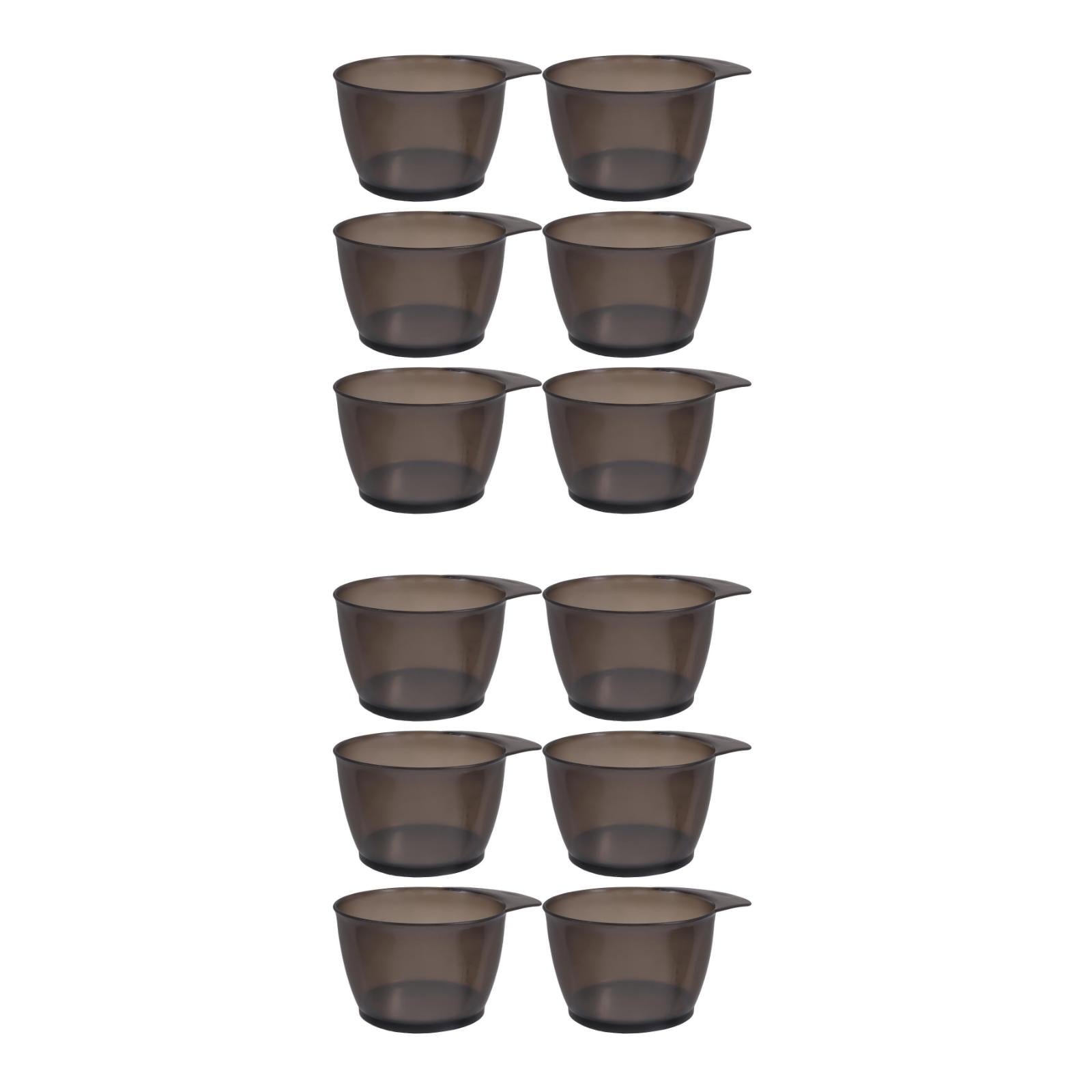 FRCOLOR 12 pcs Hair Coloring Tinting Bowl Stackable Plastic Color ...