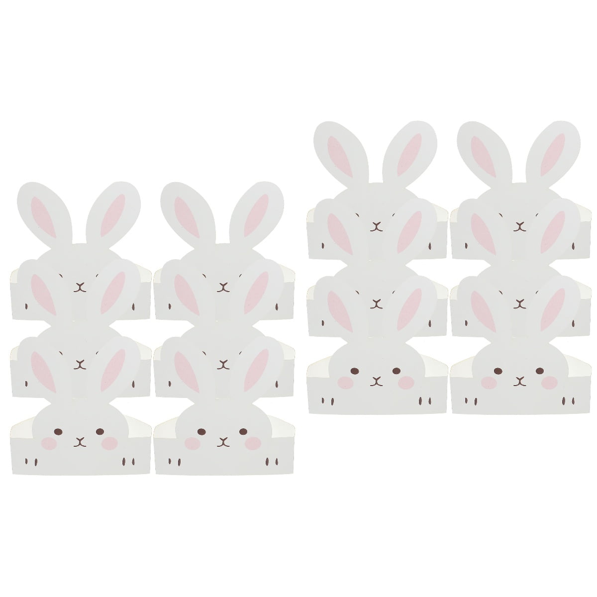 FRCOLOR 12 pcs Happy Easter Crowns Easter Bunny Paper Hats Easter ...